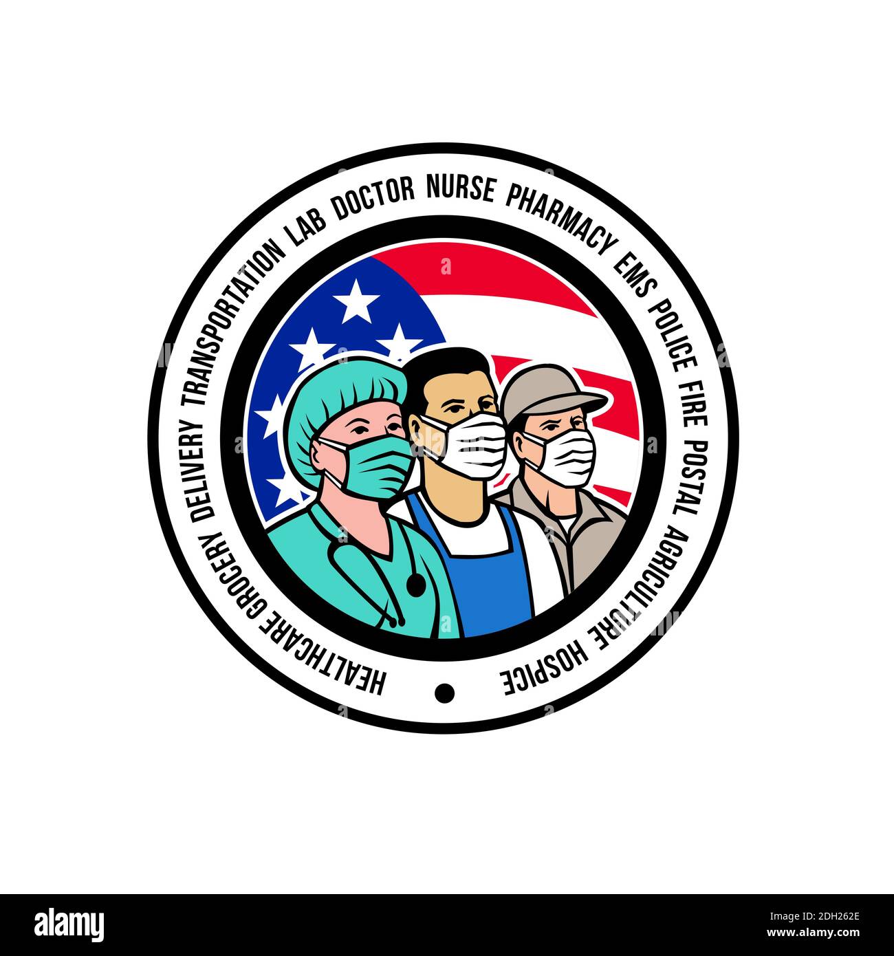 American front line workers hi-res stock photography and images - Alamy