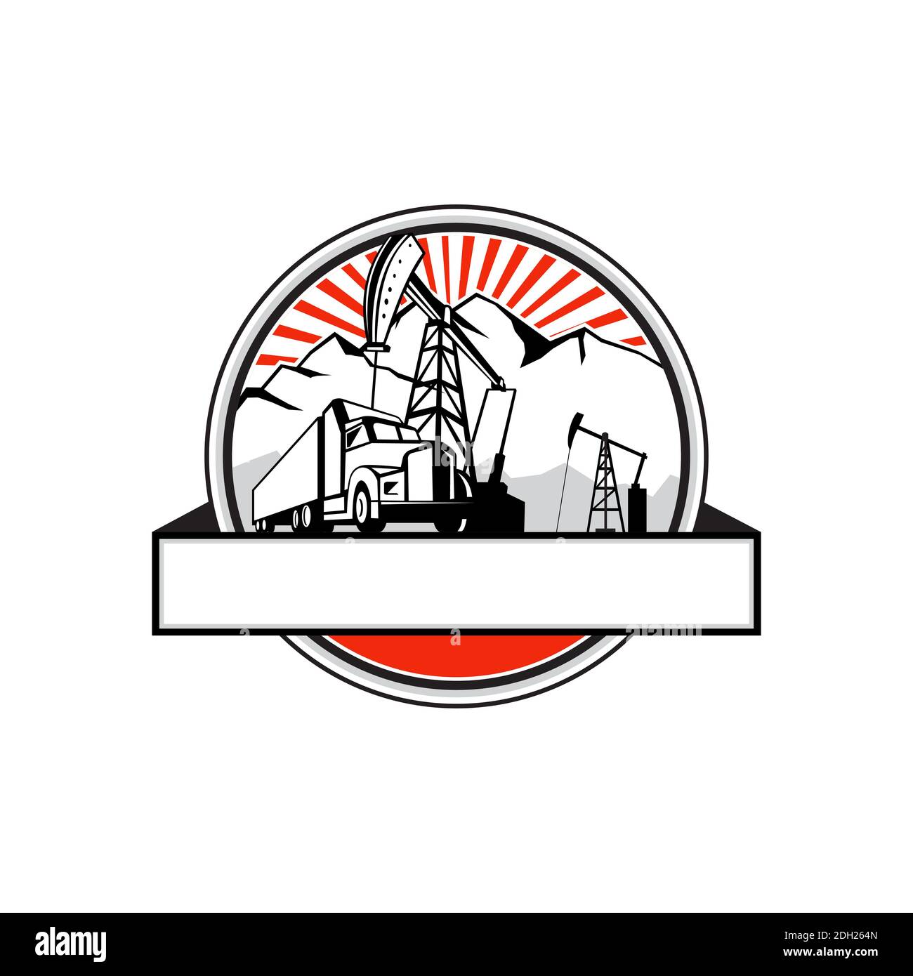 Circle vintage retro mountain Cut Out Stock Images & Pictures - Alamy