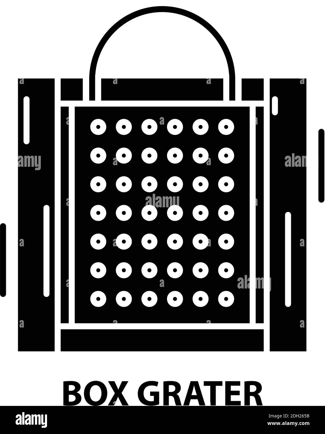 box grater icon, black vector sign with editable strokes, concept ...
