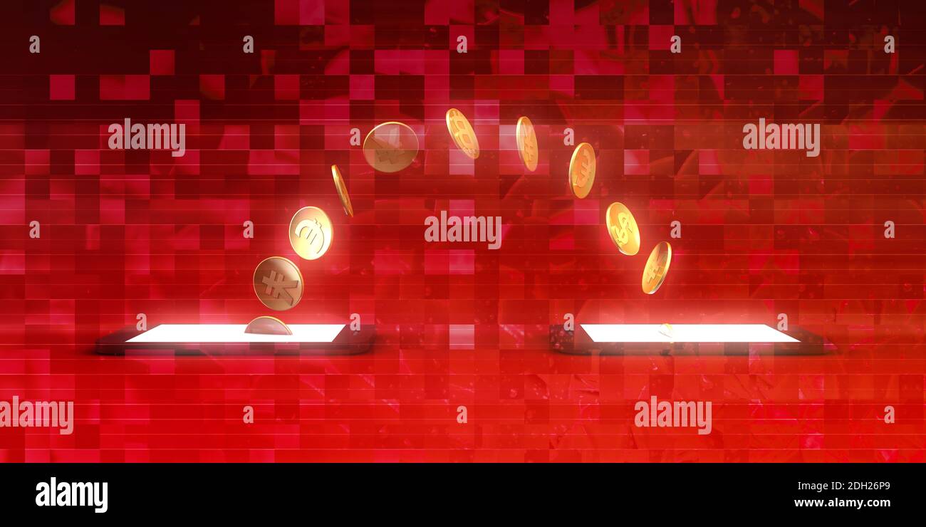 Smart Phone Banking Stock Photo - Alamy