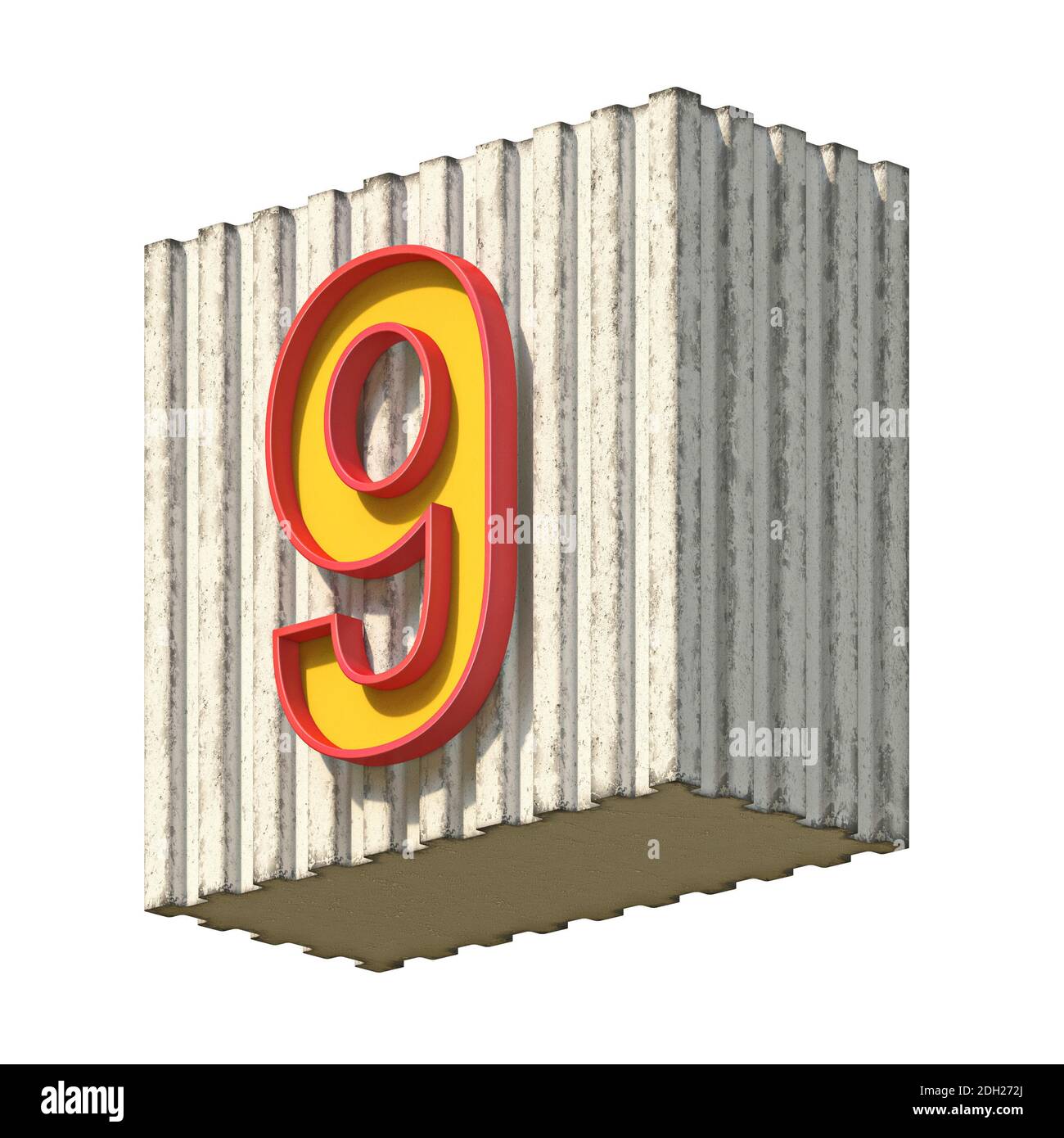 Vintage old concrete block Cut Out Stock Images & Pictures - Alamy
