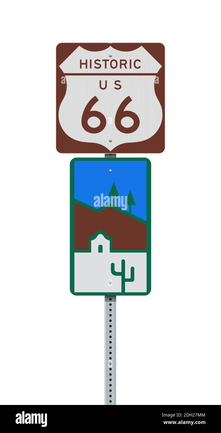 Oatman arizona route 66 Stock Vector Images - Alamy