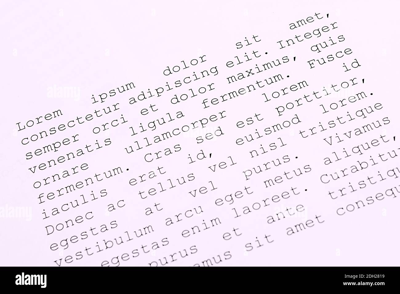 Dolor sit hi-res stock photography and images - Alamy