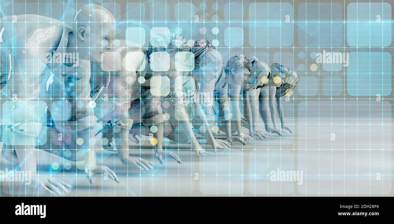 Businessmen Teamwork Running Together Stock Photo - Alamy