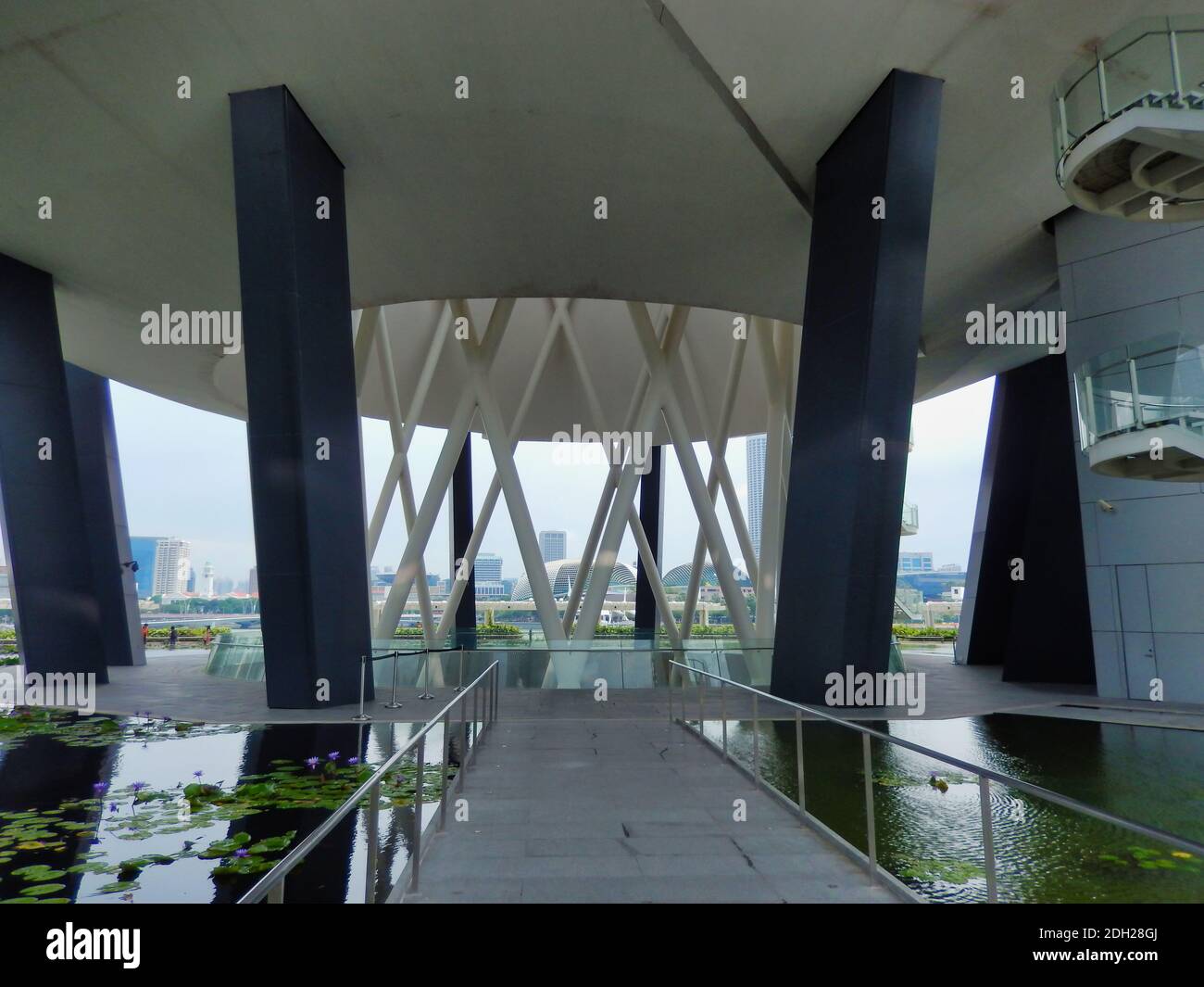 SINGAPORE - May 6, 2017: Detail of the iconic lotus architecture of the ...