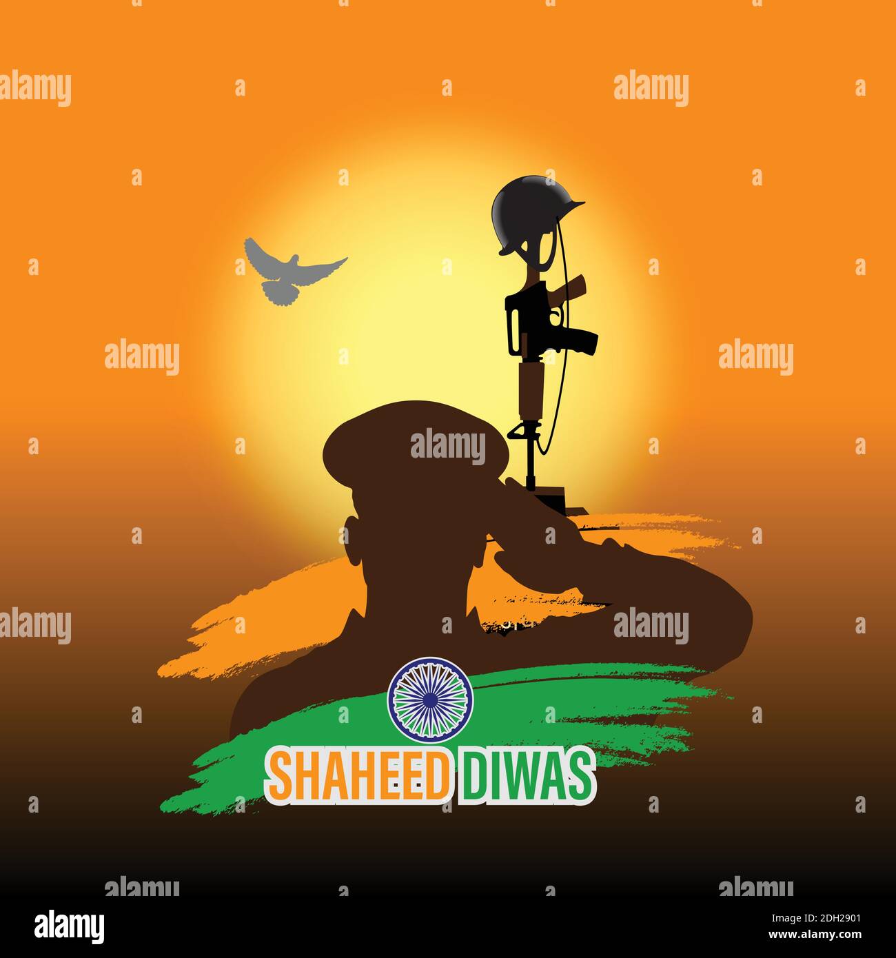 Vijay Diwas which english meaning is Victory Day. vector illustration ...