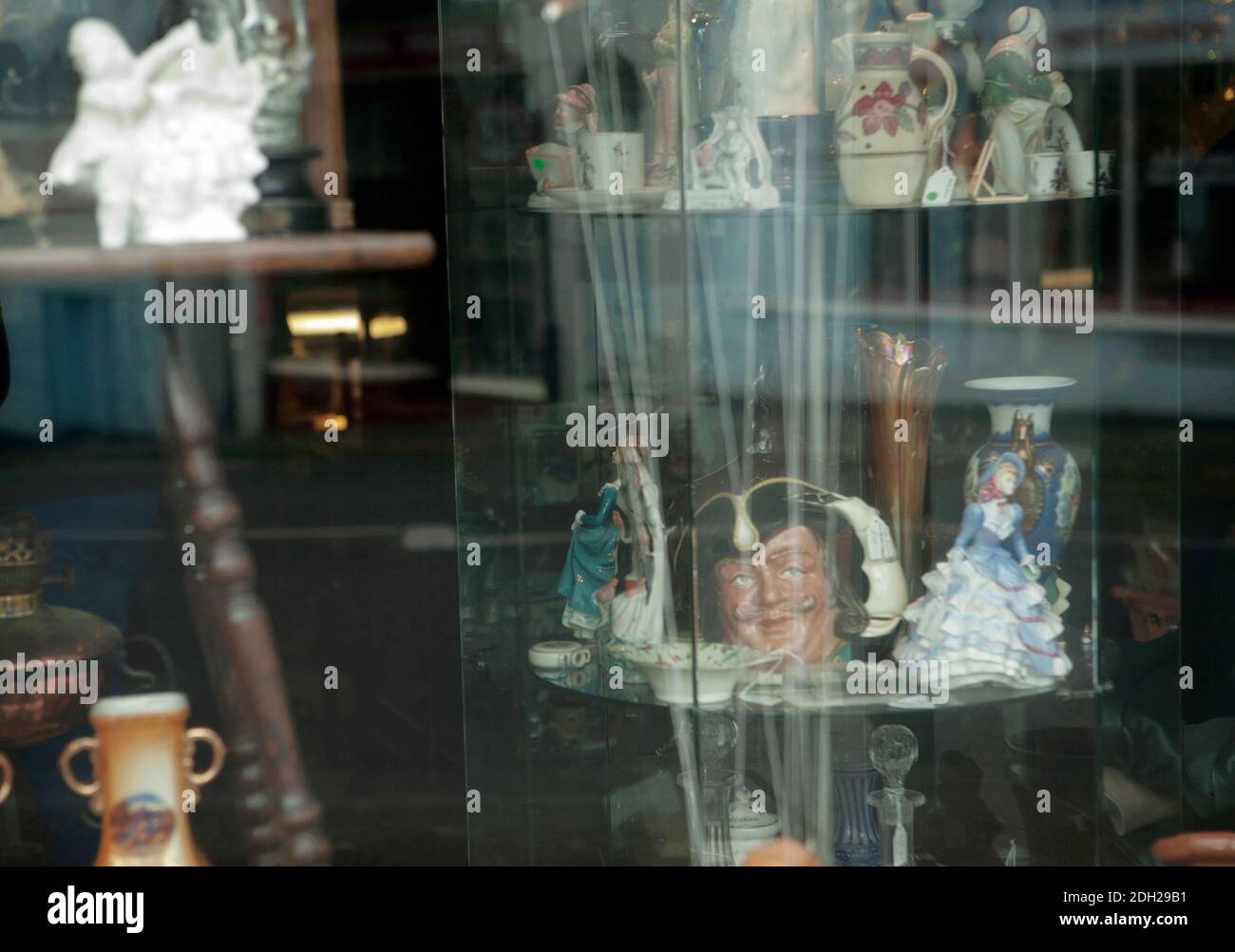 antique shop window in the uk Stock Photo - Alamy