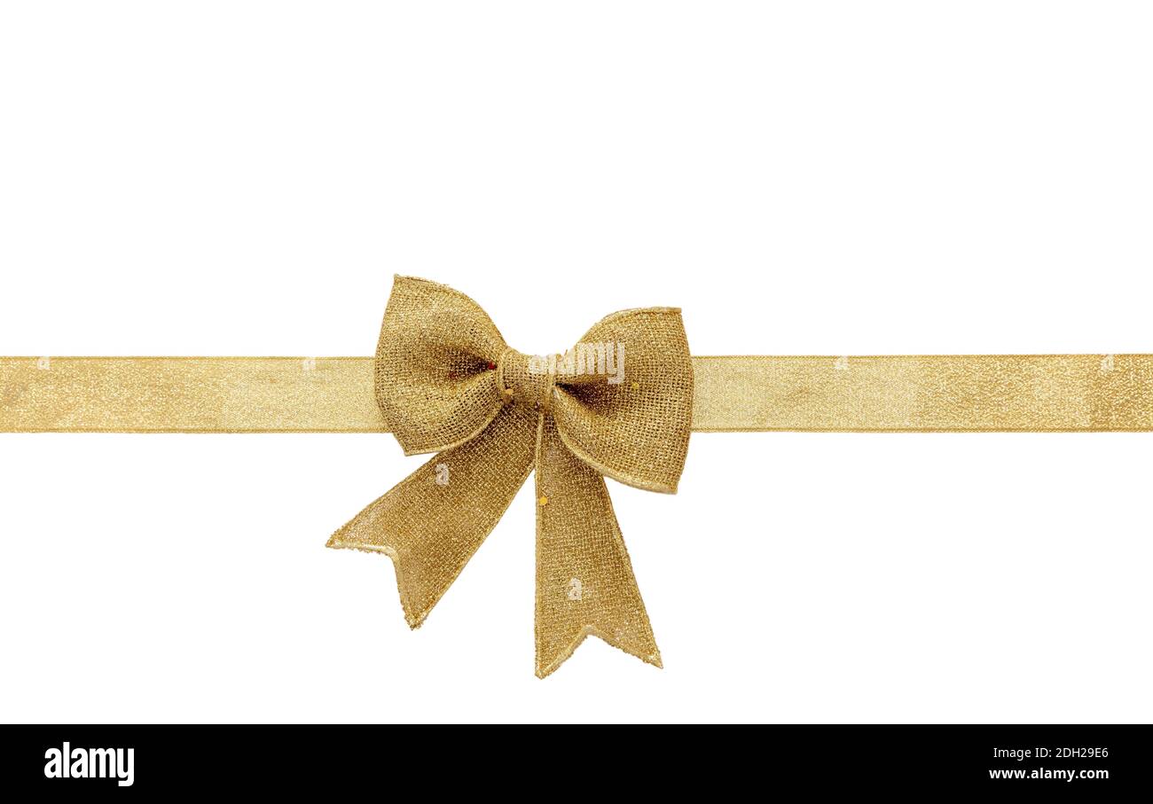 Gold Christmas Bow No Background
