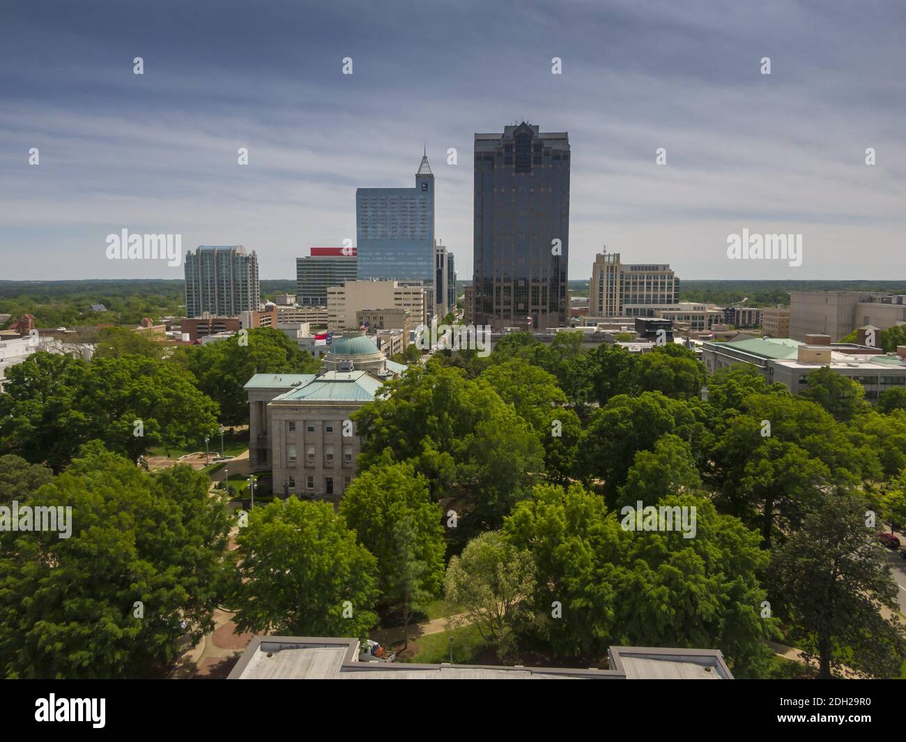 Aerial Views Of Raleigh, North Carolina Stock Photo - Alamy