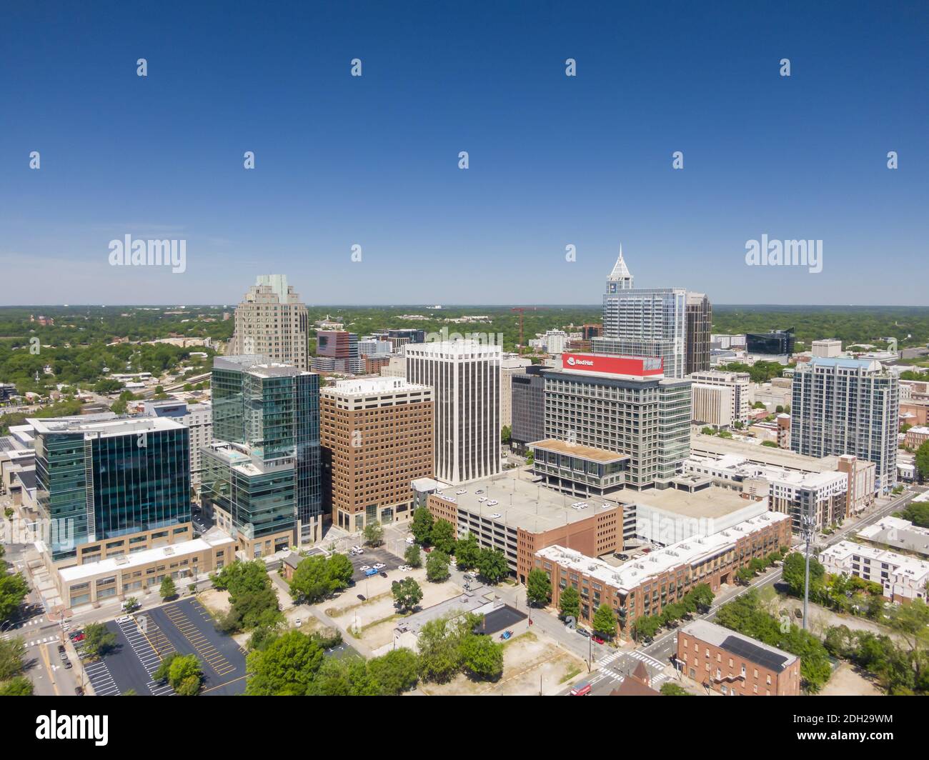 Aerial Views Of Raleigh, North Carolina Stock Photo - Alamy