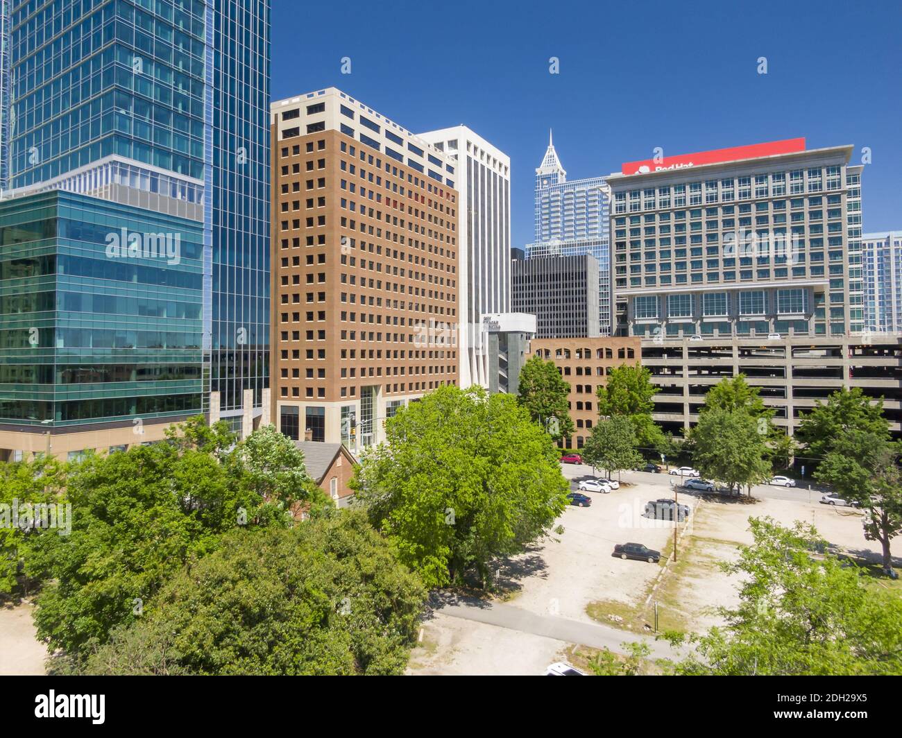 Aerial Views Of Raleigh, North Carolina Stock Photo - Alamy