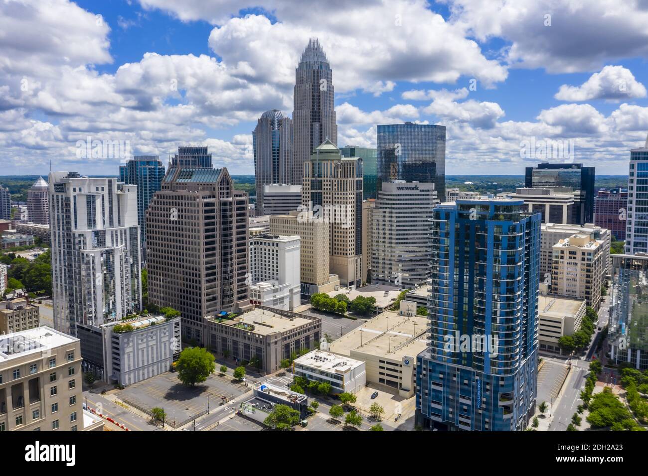 Aerial Views Of The City Of Charlotte, North Carolina Stock Photo - Alamy