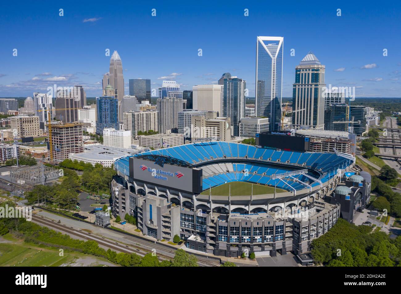 Aerial Views Of The City Of Charlotte, North Carolina Stock Photo - Alamy