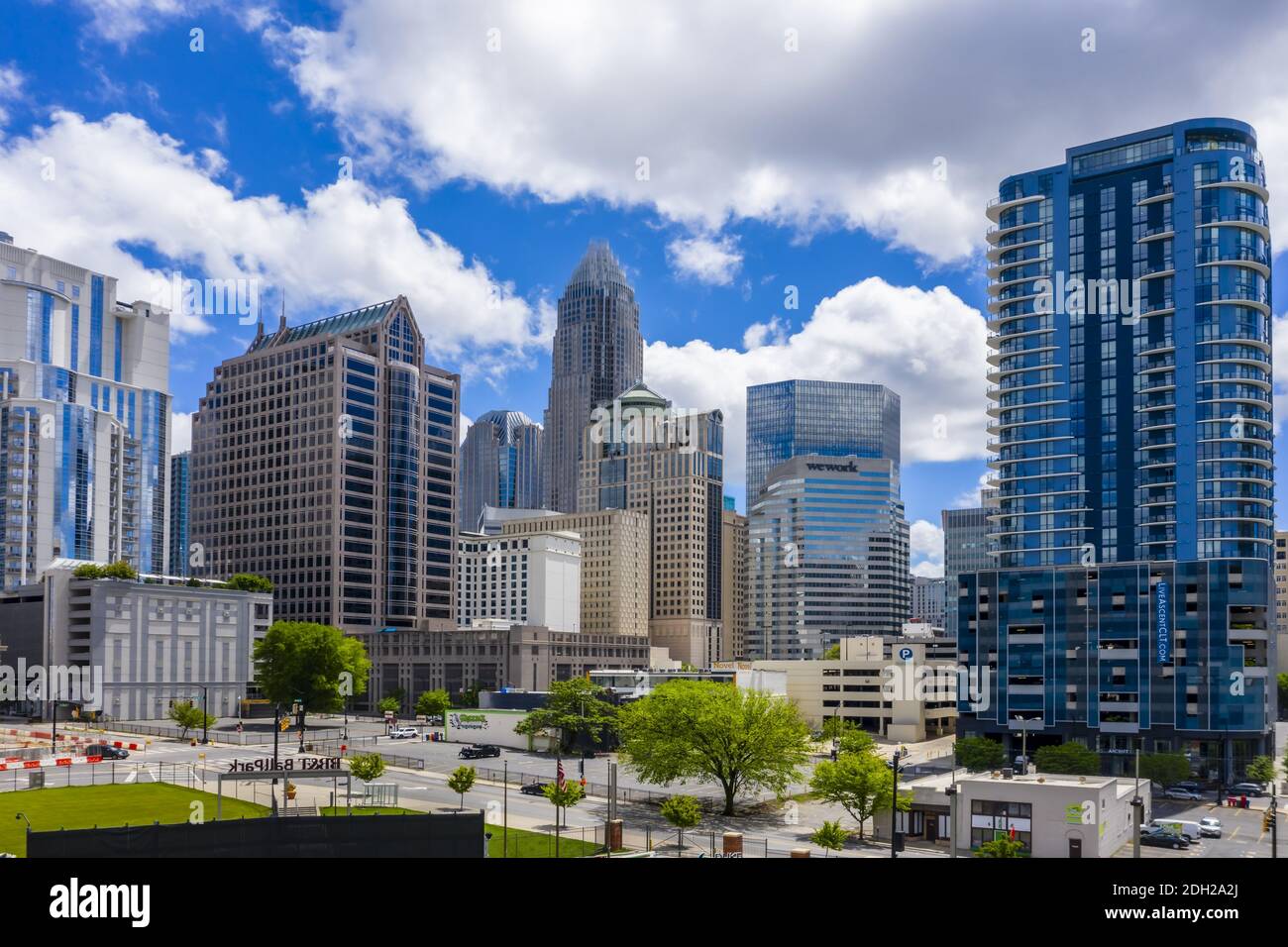Aerial Views Of The City Of Charlotte, North Carolina Stock Photo - Alamy