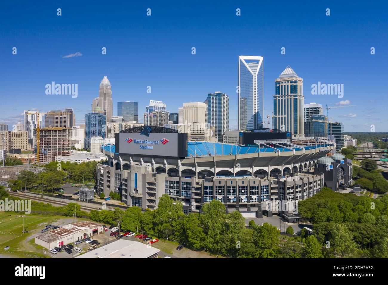 Aerial Views Of The City Of Charlotte, North Carolina Stock Photo - Alamy