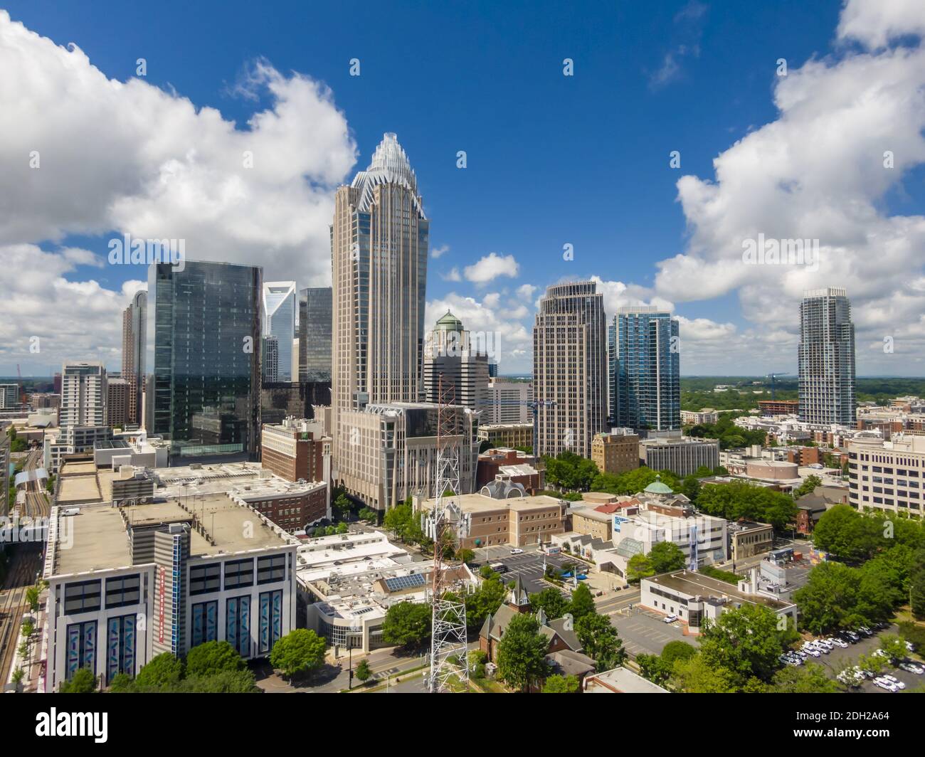 Aerial Views Of The City Of Charlotte, North Carolina Stock Photo - Alamy