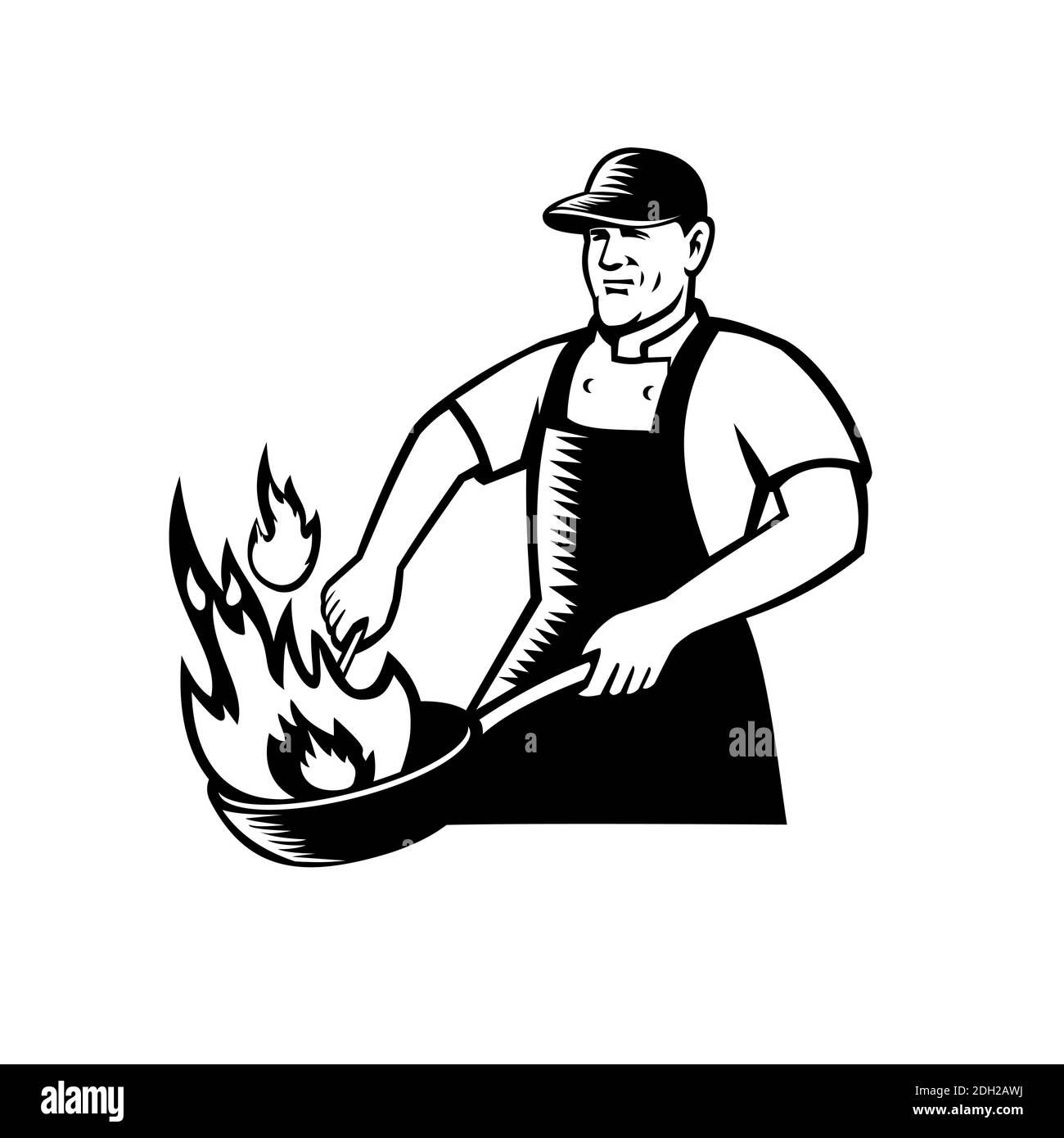 Flaming man Black and White Stock Photos & Images - Alamy