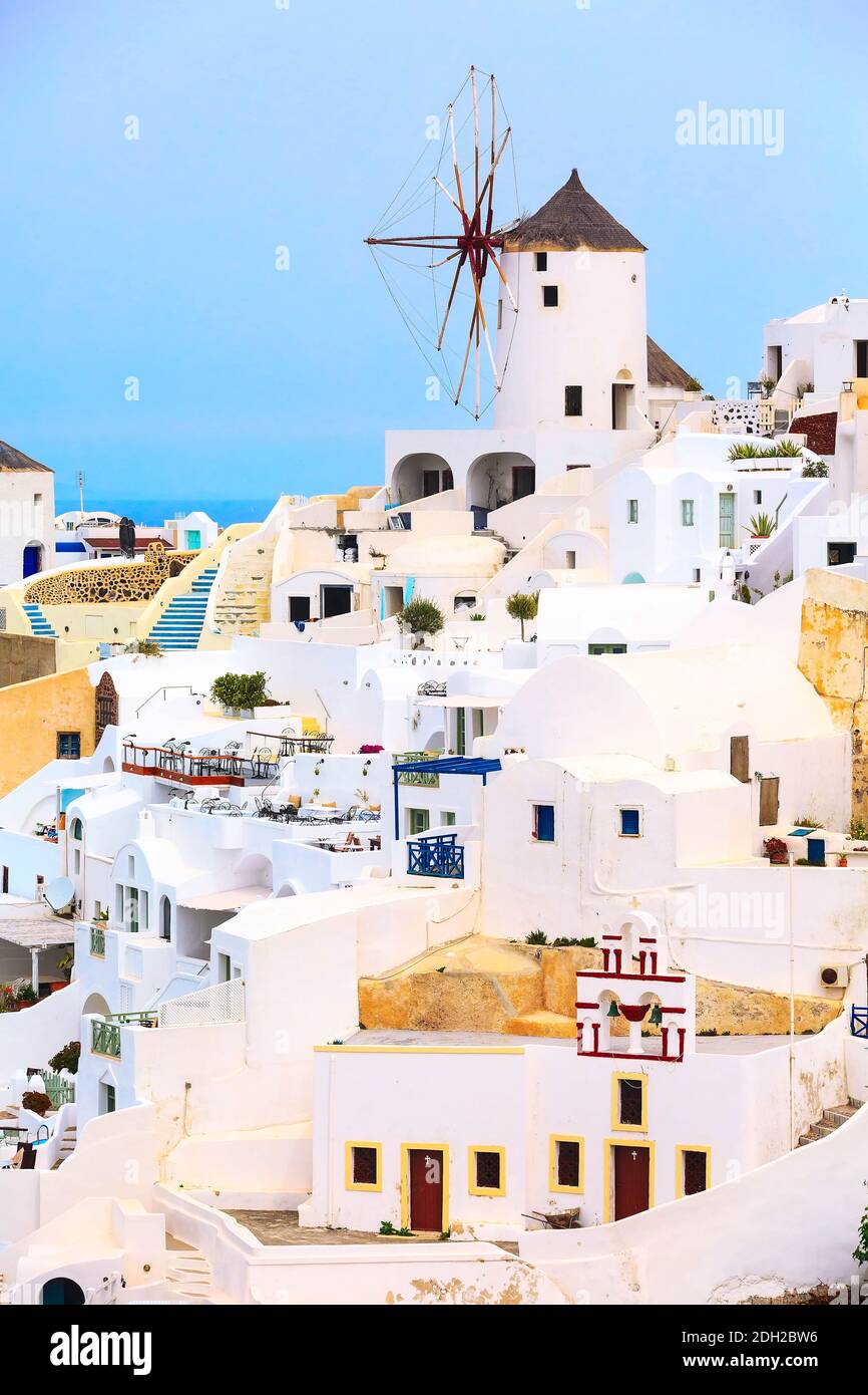 Historic santorini windmill hi-res stock photography and images - Alamy