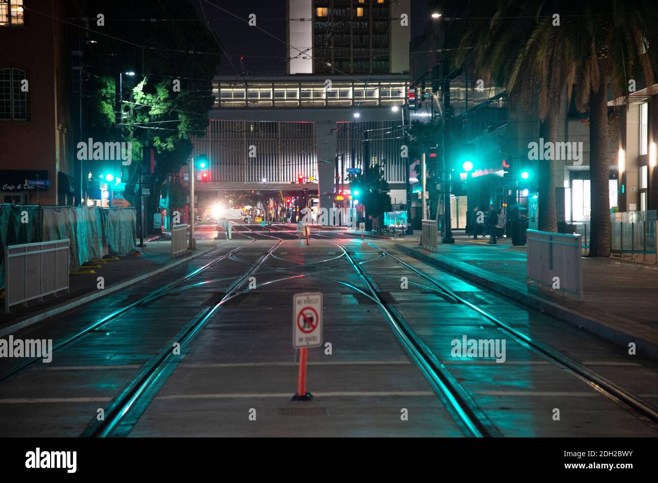 Light rail station, downtown San Diego, California Stock Photo - Alamy