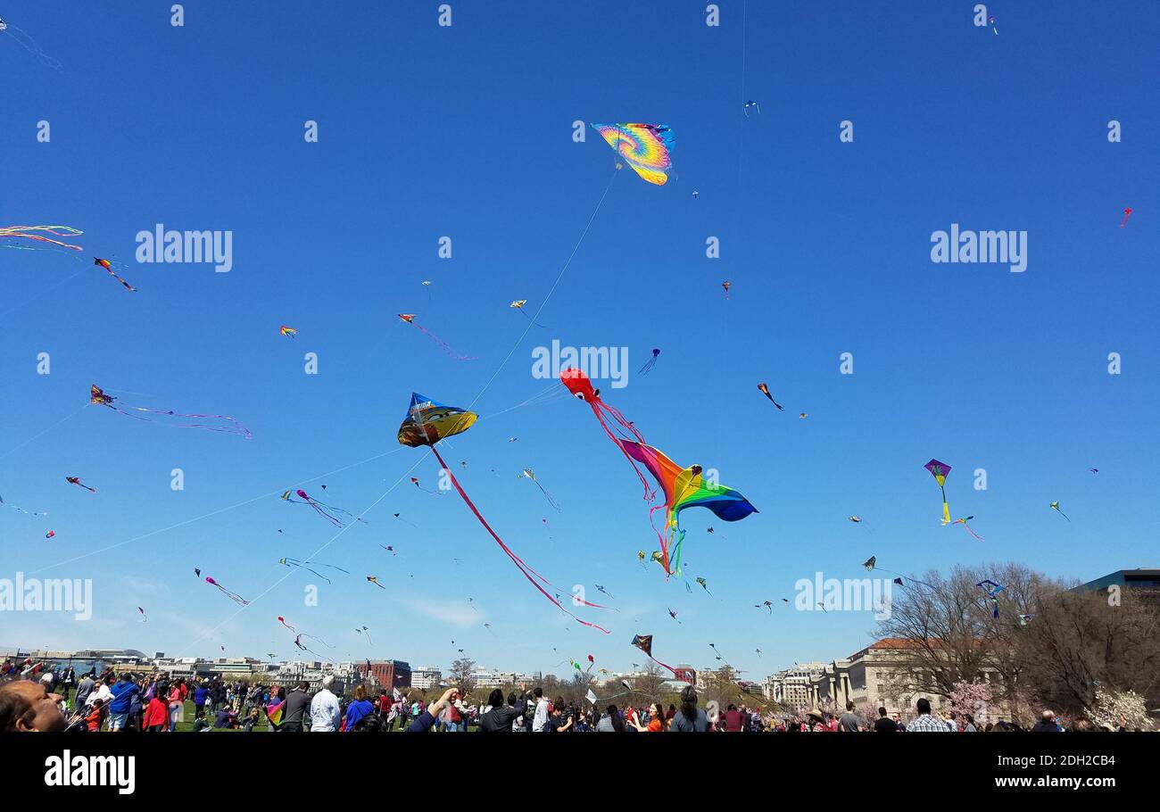 Cherry blossom festival kites dc hi-res stock photography and images ...