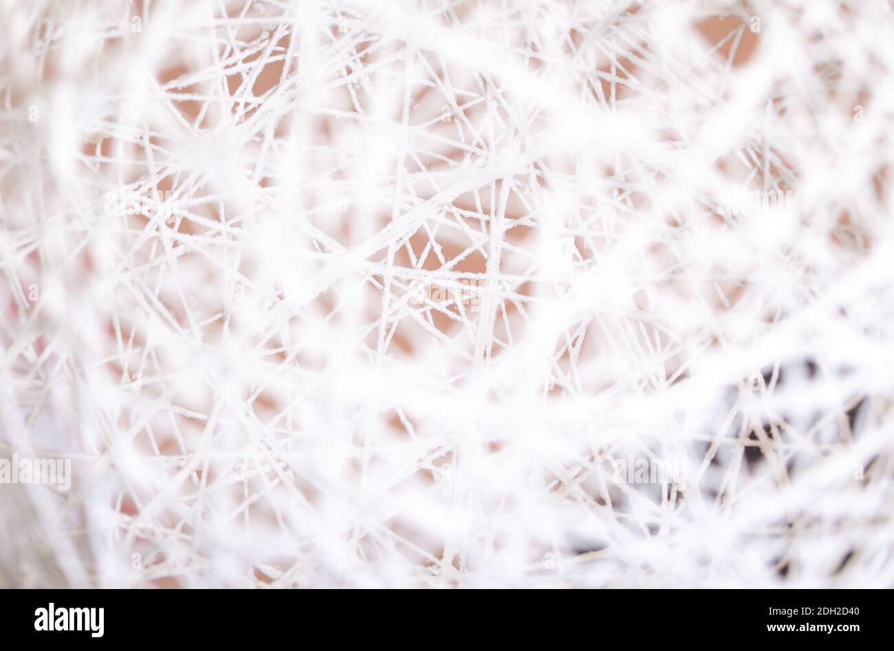 White texture background, fragment of white thread round surface Stock ...