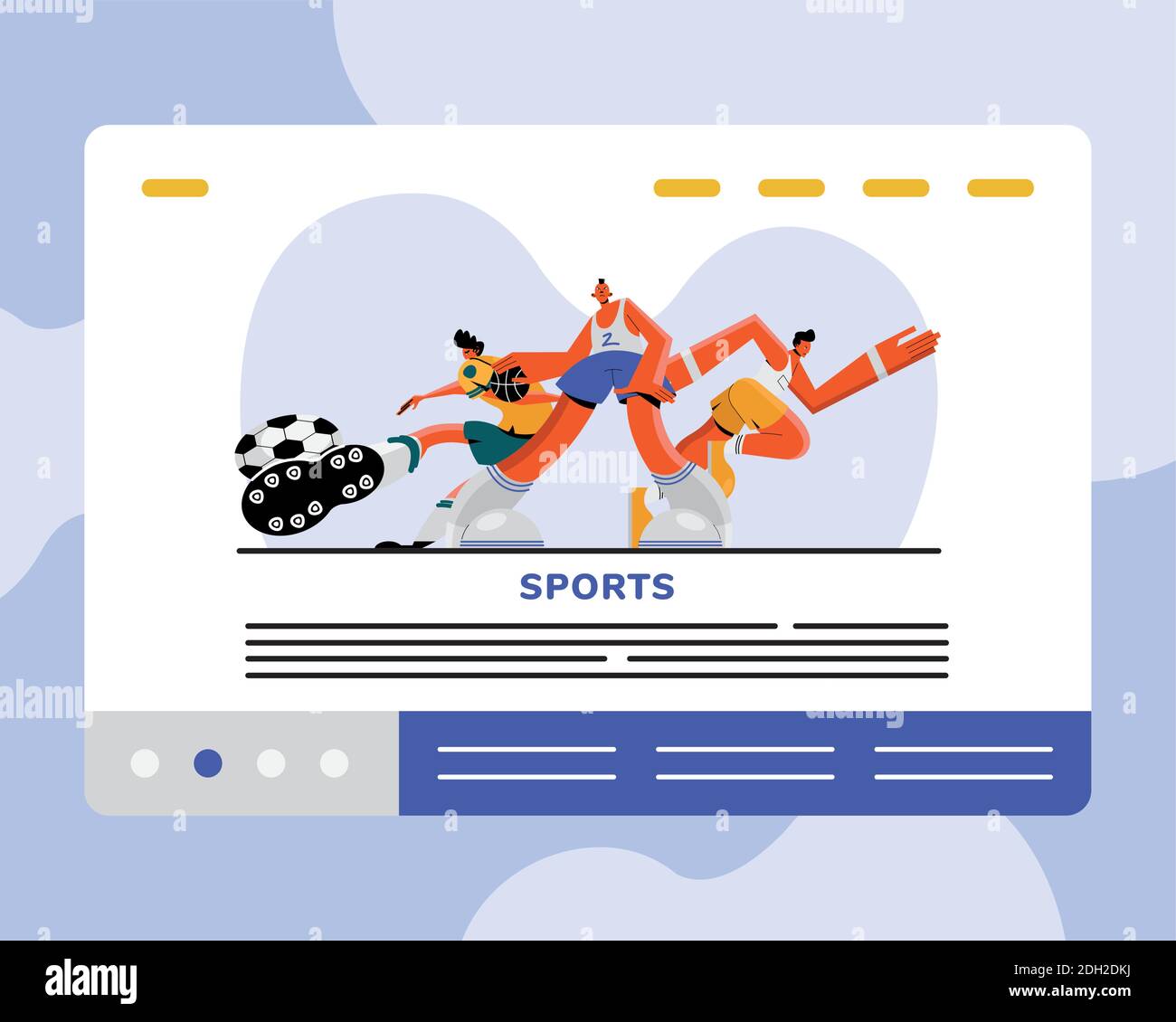 male athletes practicing soccer and running sports characters vector ...