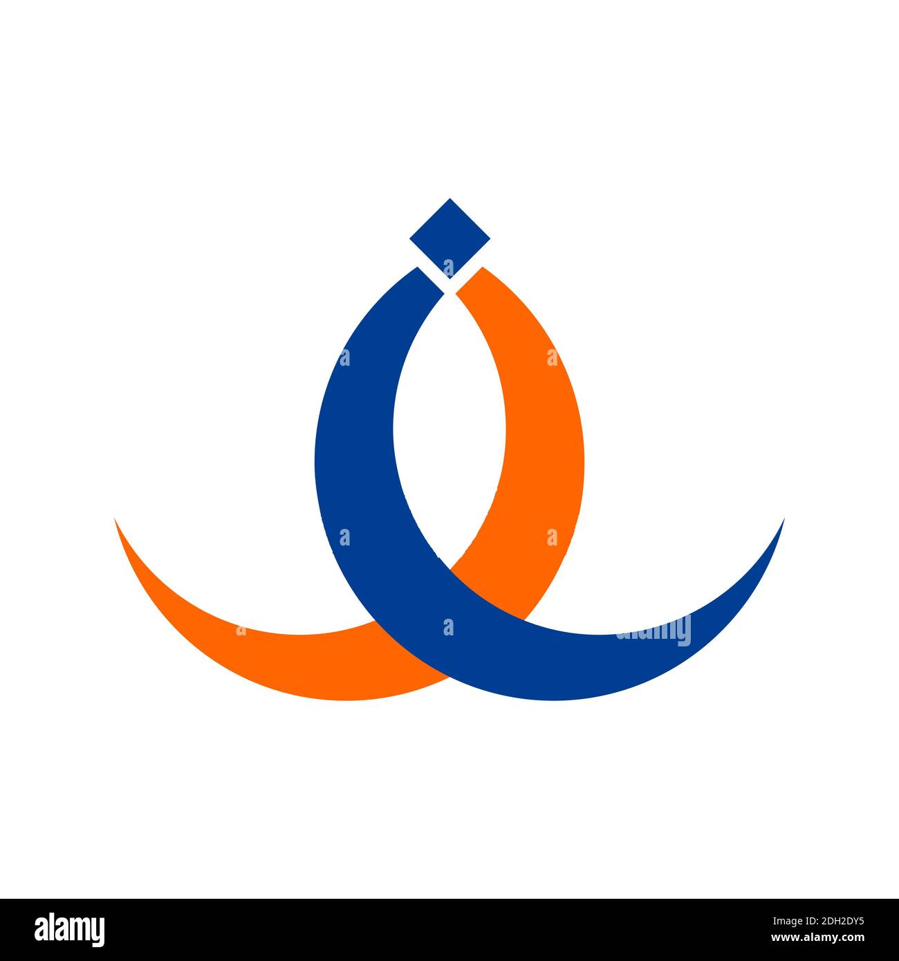 abstract letter o connection logo icon vector concept design Stock ...