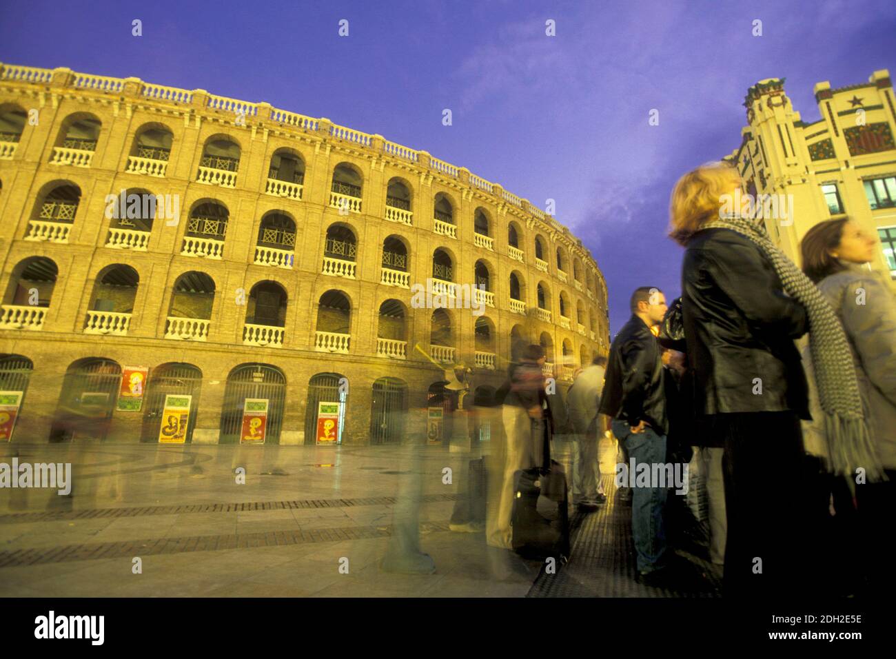 the Plaza de Toros in front of the Bullriding Stadium in the city of ...