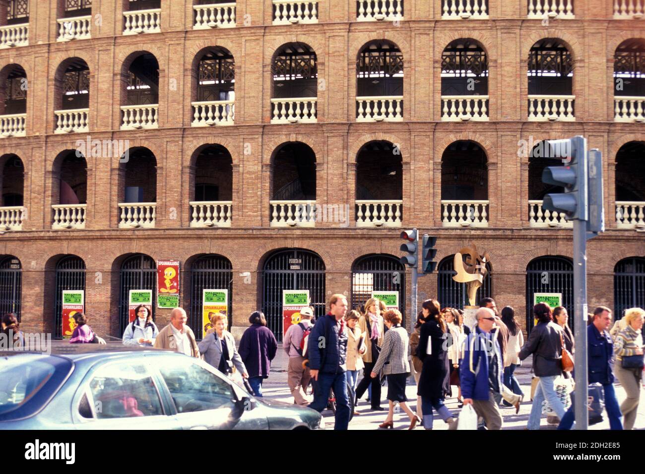 the Plaza de Toros in front of the Bullriding Stadium in the city of ...