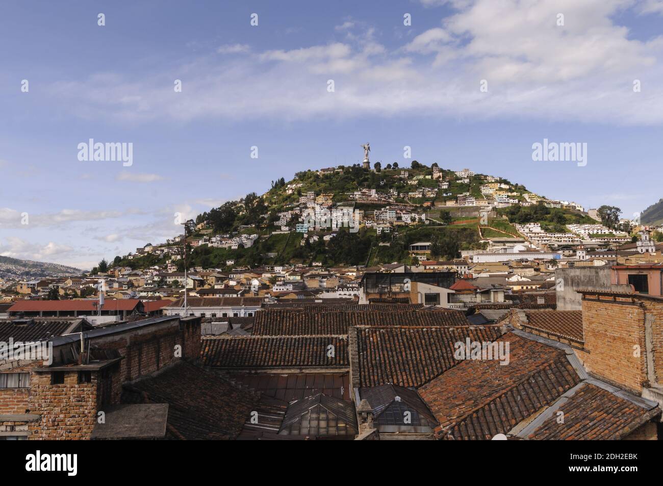 City view of Quito, the capital of Ecuador, South America Stock Photo ...