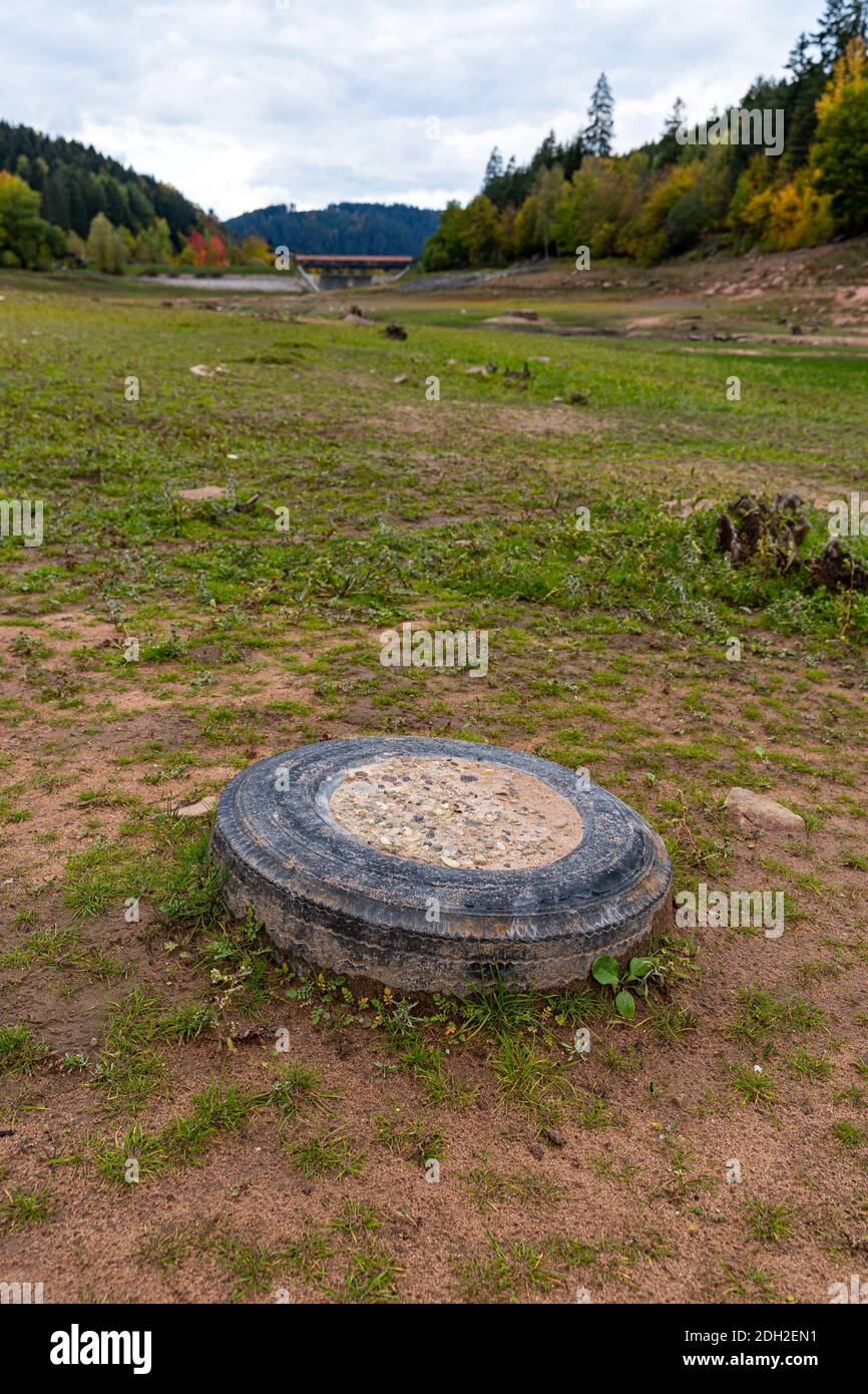 The Nagold Dam at the Nagold Valley, Black Forest, Germany Stock Photo ...