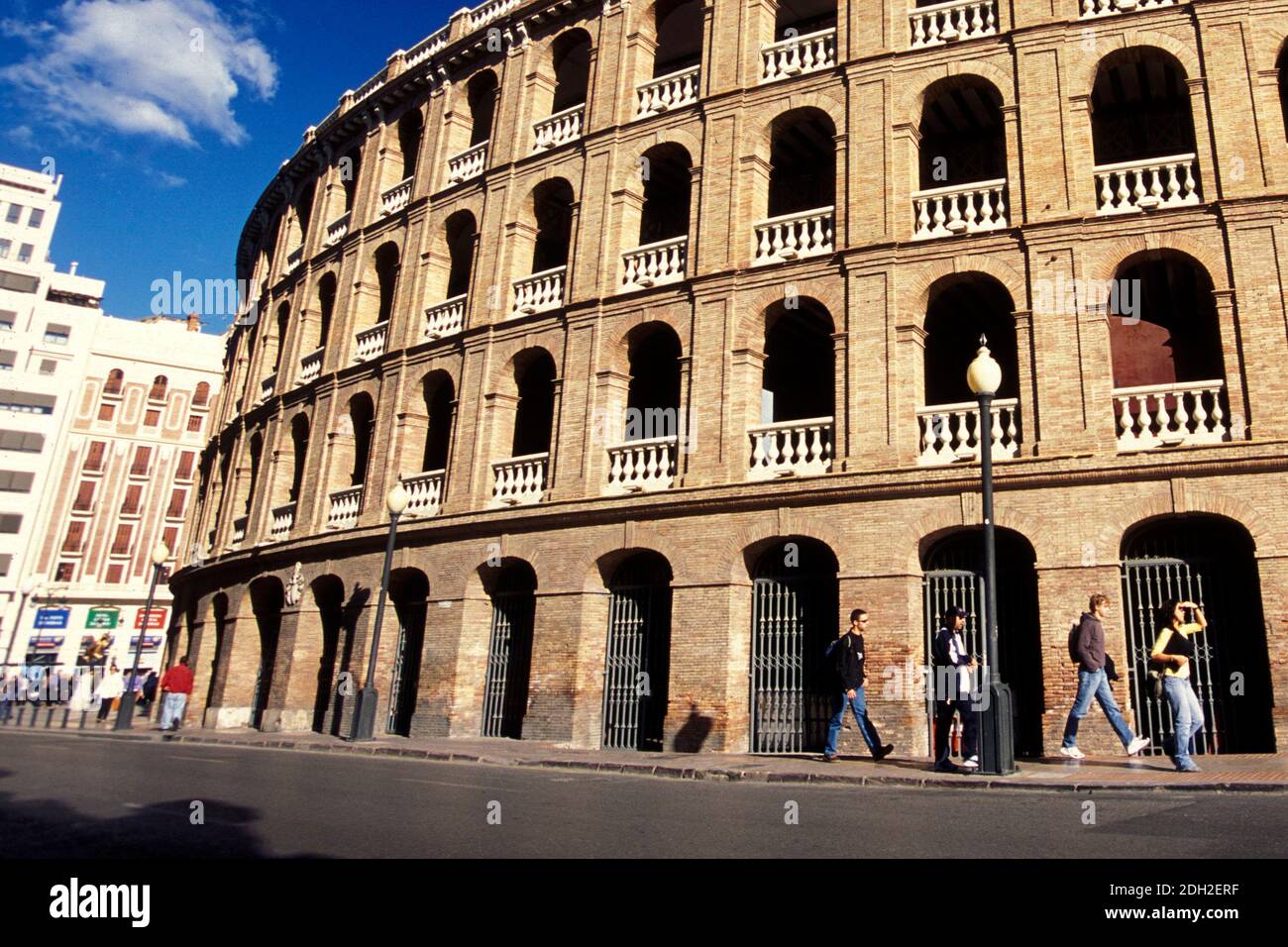 the Plaza de Toros in front of the Bullriding Stadium in the city of ...