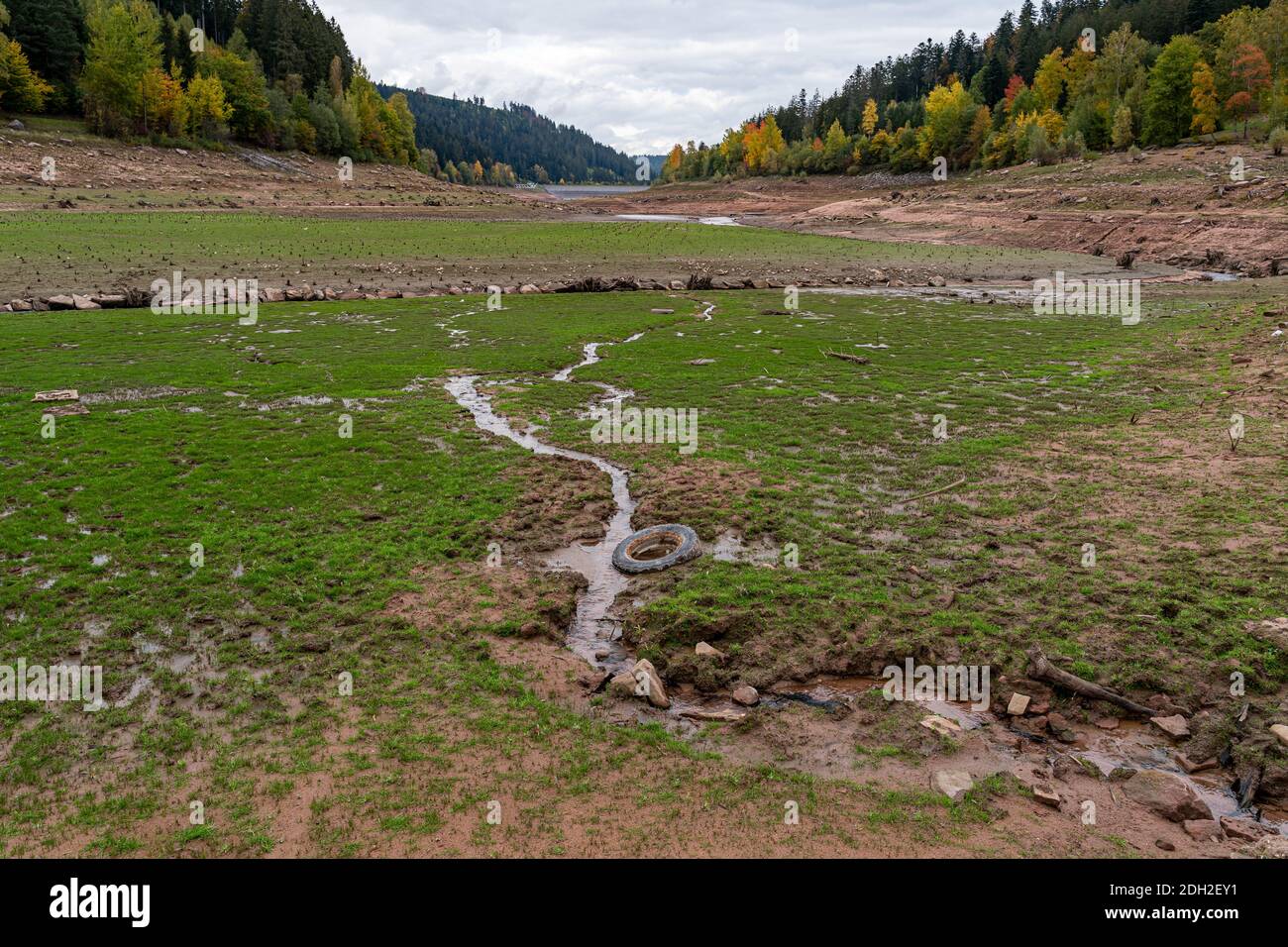 The Nagold Dam at the Nagold Valley, Black Forest, Germany Stock Photo ...