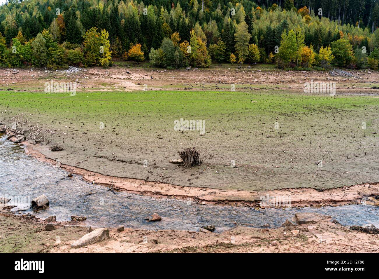 The Nagold Dam at the Nagold Valley, Black Forest, Germany Stock Photo ...