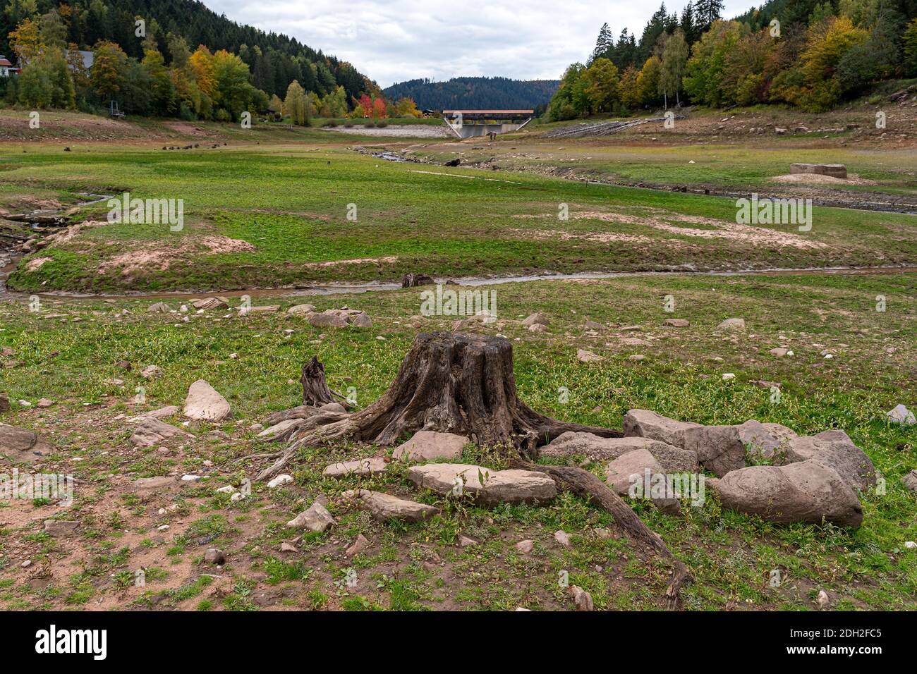 The Nagold Dam at the Nagold Valley, Black Forest, Germany Stock Photo ...