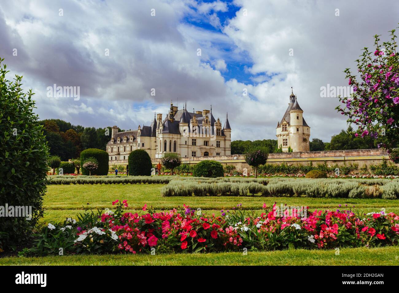 July 23, 2017 the castle of Chenonceau. France. The facade of the ...