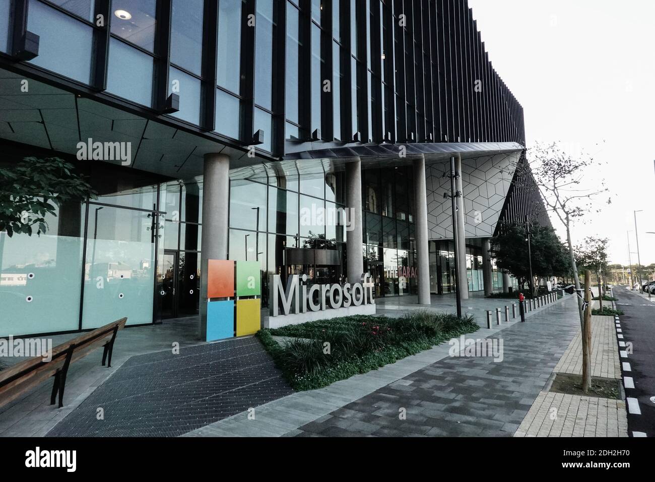 Microsoft R&D Center in Herzliya Industrial Zone, Israel Stock Photo ...