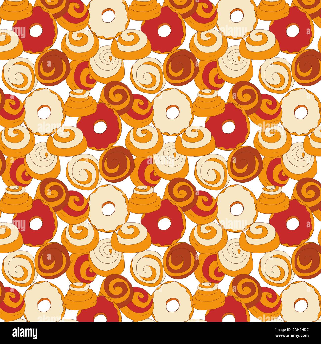 Buns and donuts Stock Vector Images - Alamy