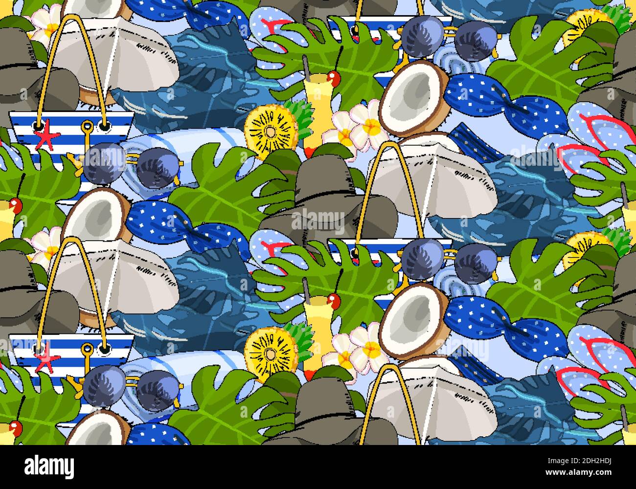 Straw hat vector vectors hi-res stock photography and images - Alamy