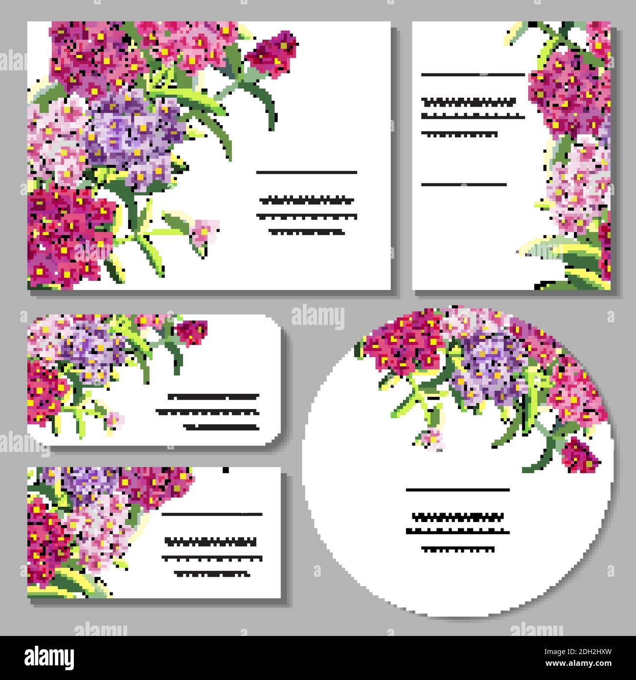 Bunch different flowers Stock Vector Images - Alamy
