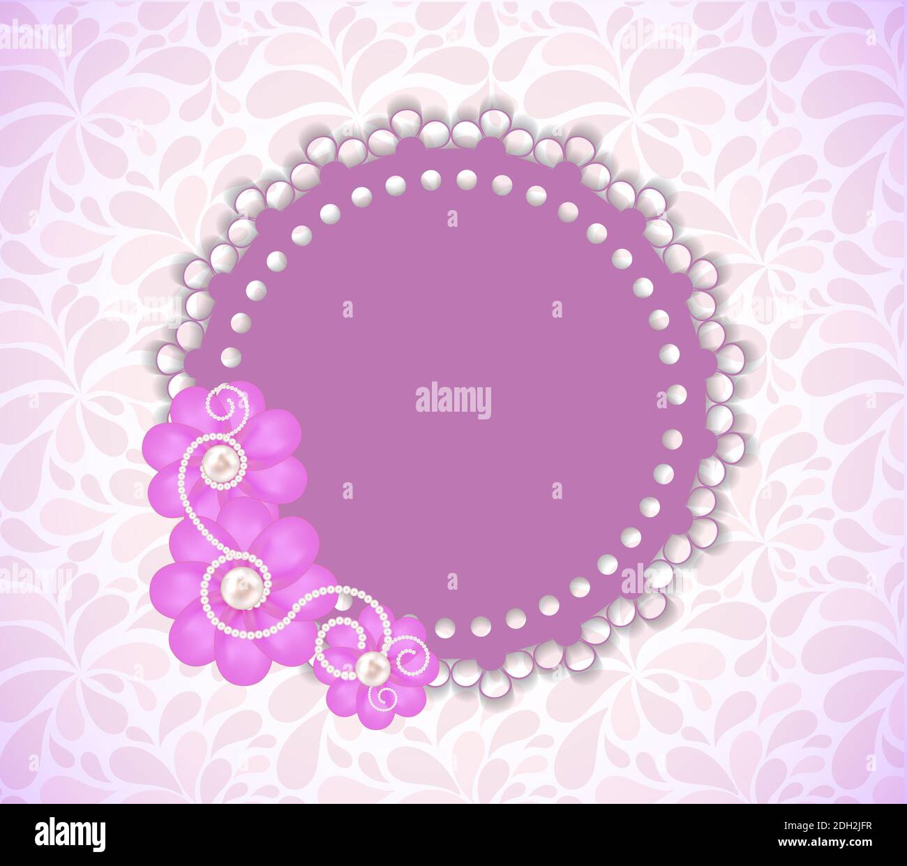 Romantic Flower Frame Background Stock Photo - Alamy