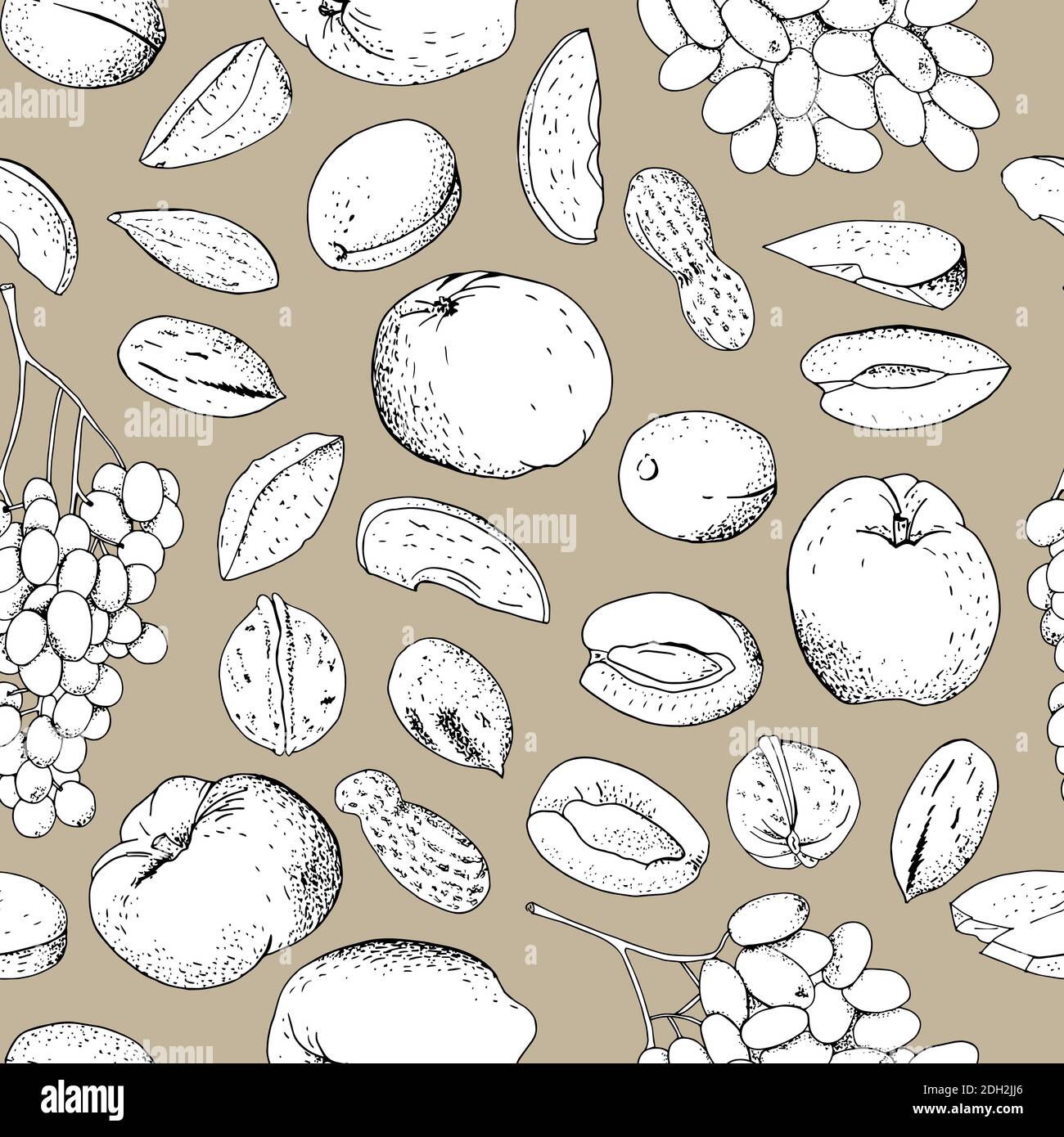 Seamless fruit background hi-res stock photography and images - Alamy