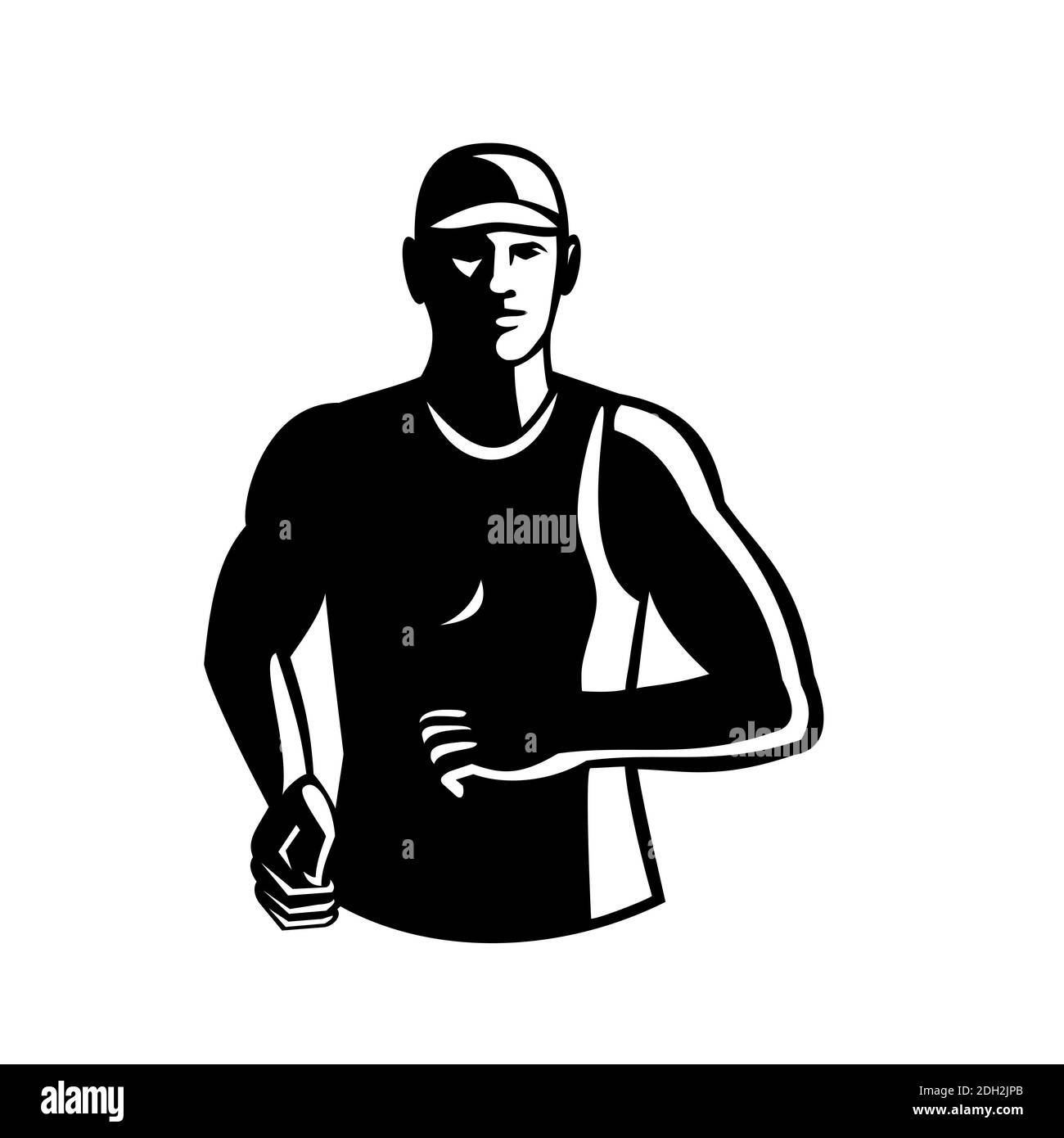 Runner black man Black and White Stock Photos & Images - Alamy