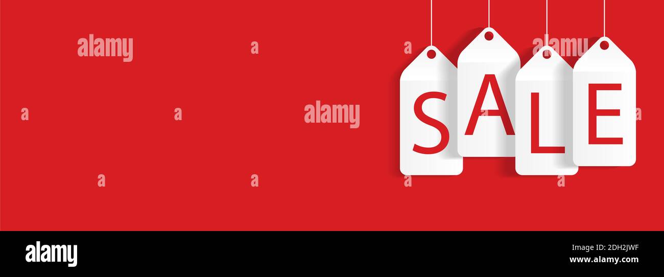 Sale Banner with Place for Your Text. Illustration Stock Photo - Alamy