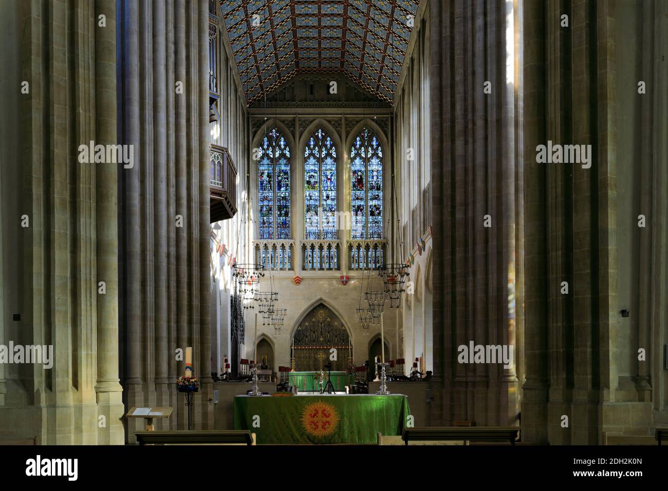 Interior view of St Edmundsbury Cathedral, Bury St Edmunds City ...