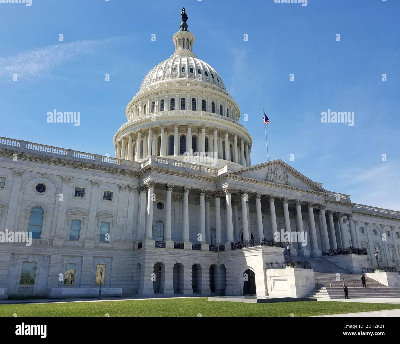 The Eastern facade of the United States Capitol Building, with the ...