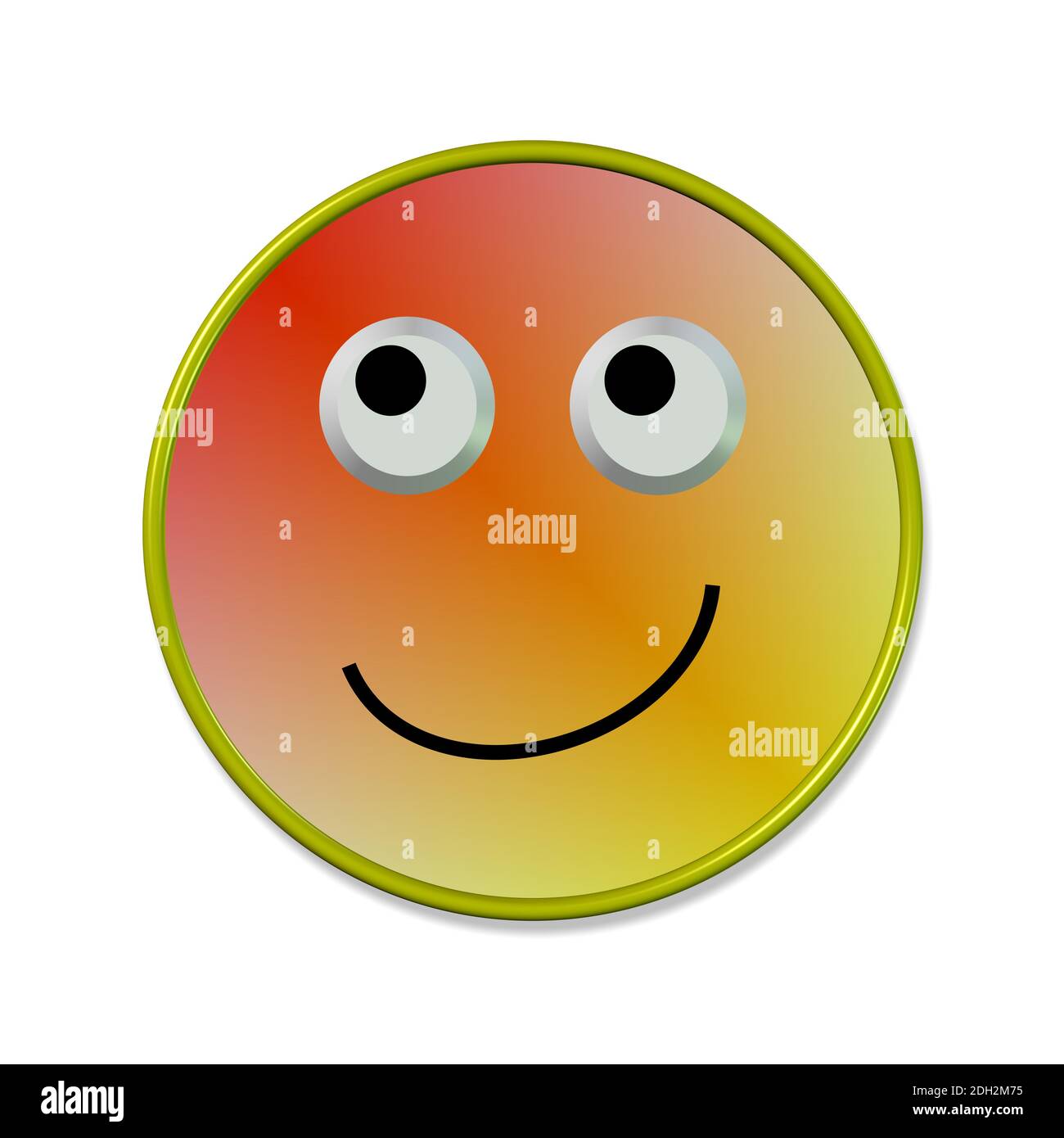 Emoticon in a good mood, illustration Stock Photo - Alamy