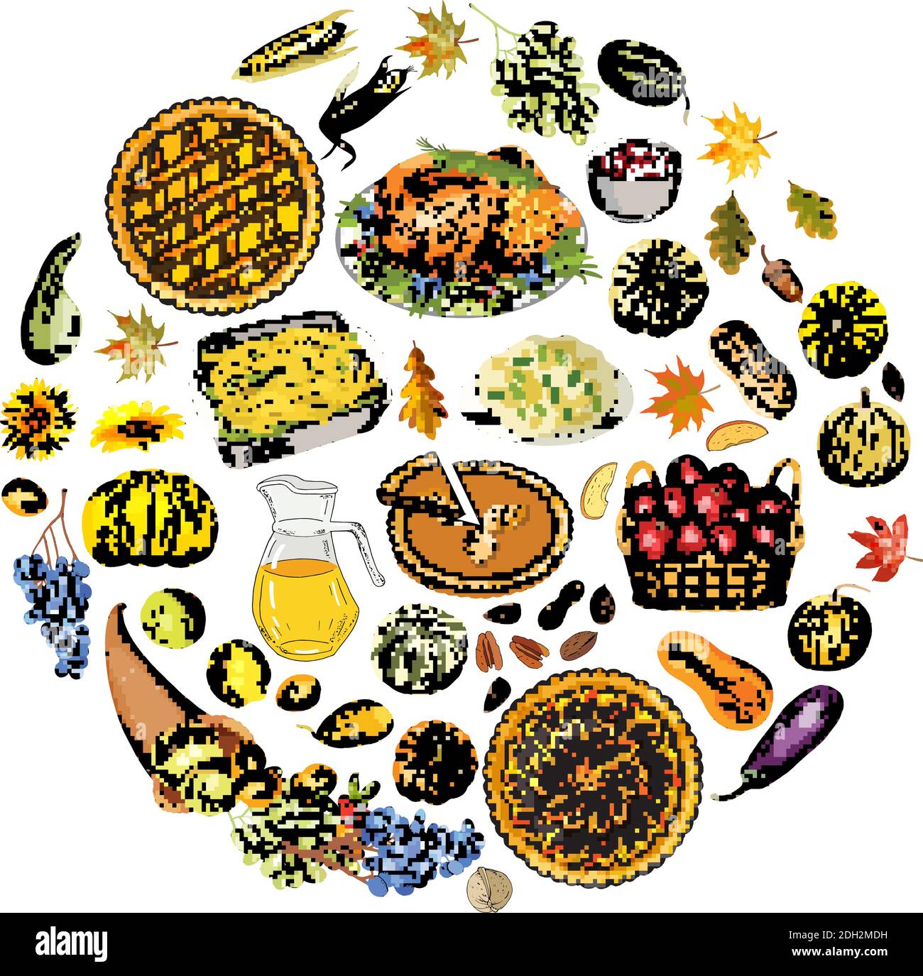 Harvest festival symbols Stock Vector Images - Alamy