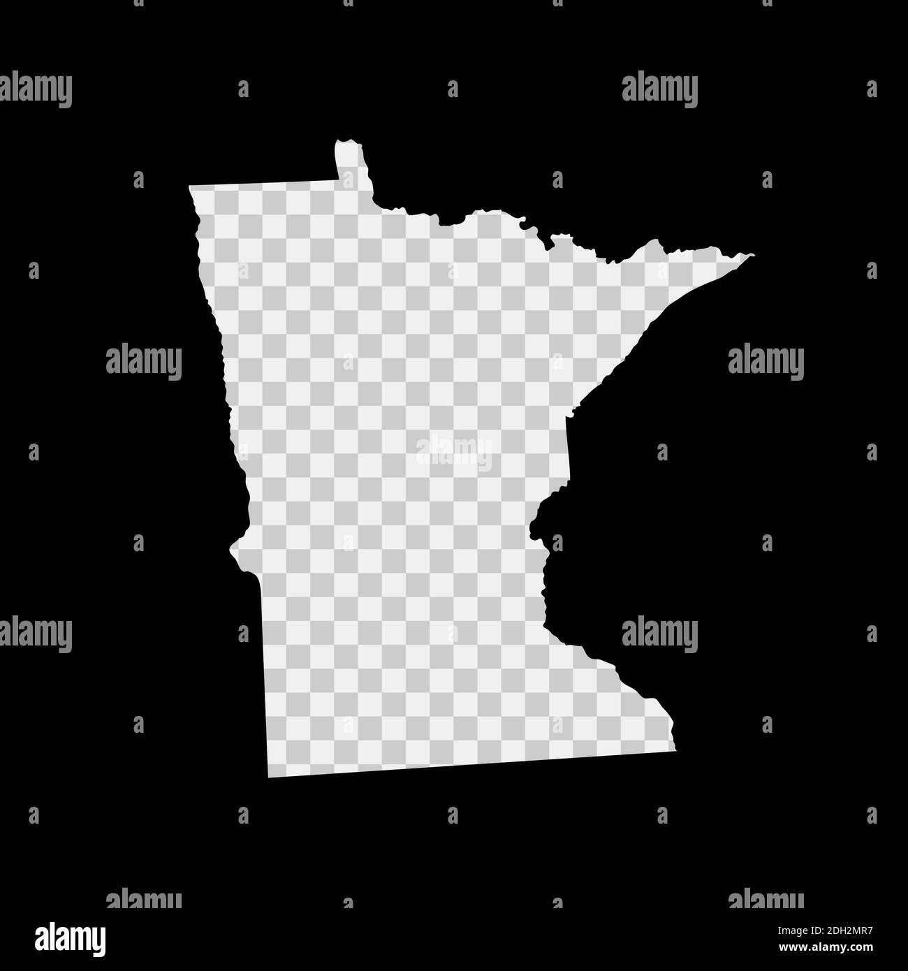 Minnesota US state stencil map. Laser cutting template on background ...