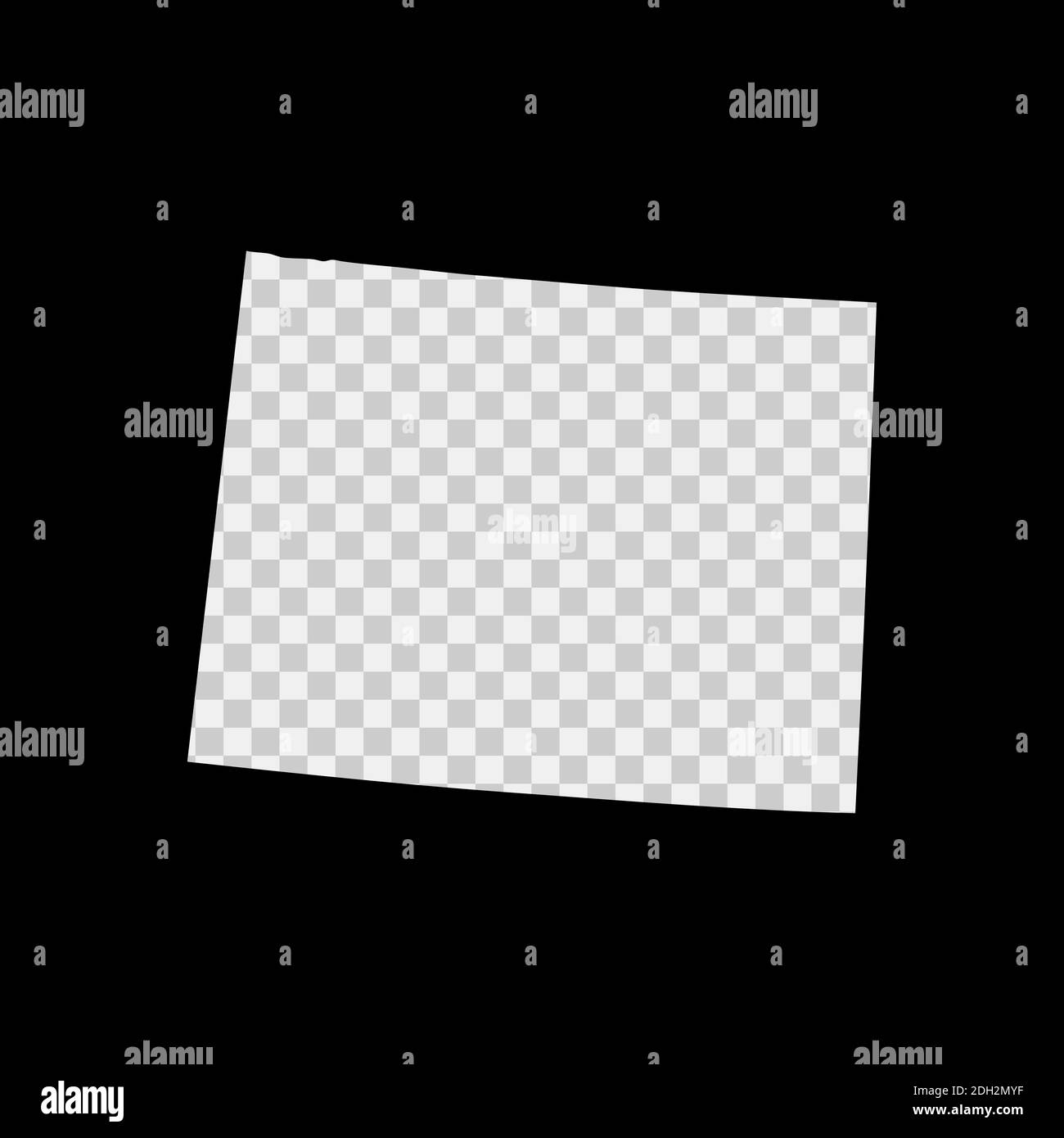 Wyoming US state stencil map. Laser cutting template on background. Die ...